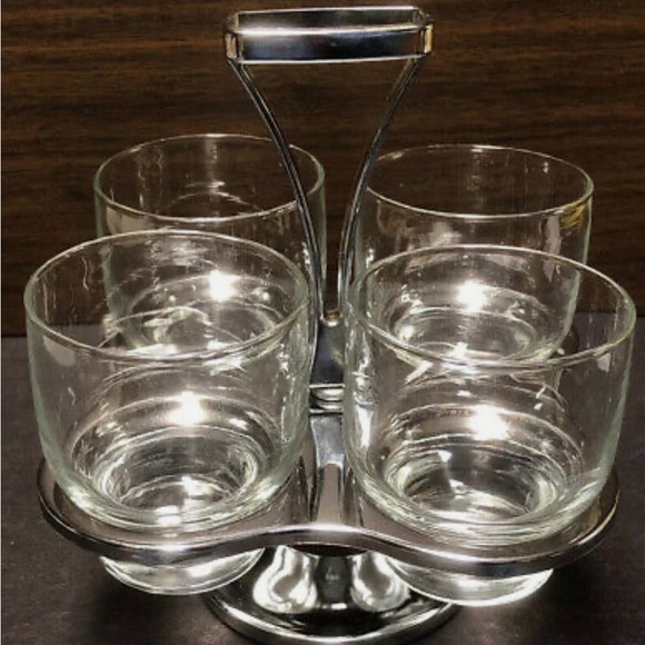 Dining | Vintage Mid Century Metal And Wood Condiment Carousel | Poshmark